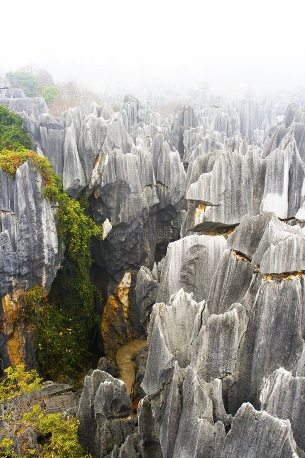 Stone Forest, Yunnan, China Stock Image - Image of destination, dreamy ...