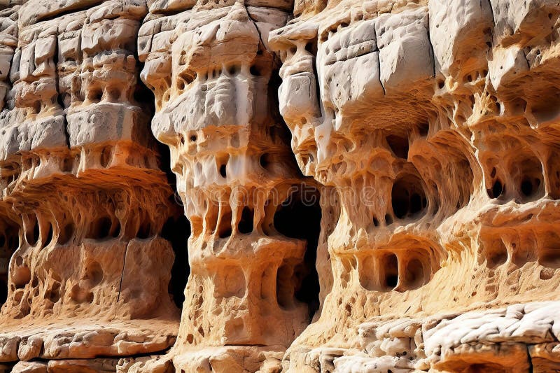 Stone Formations and Textures Illustrating the Diverse Forms of Stock ...