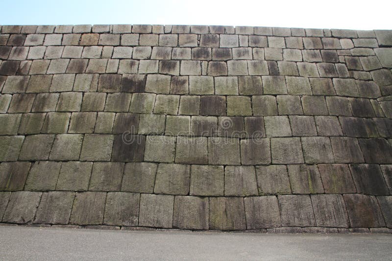 Stone Foundation of the Main Tower of Edo Castle Stock Image - Image of ...