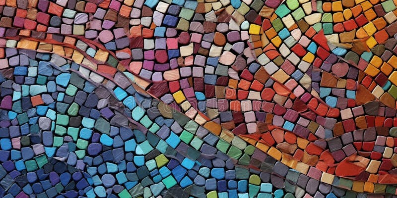 Stone Fragment Pattern Mosaic Background Stock Illustration ...