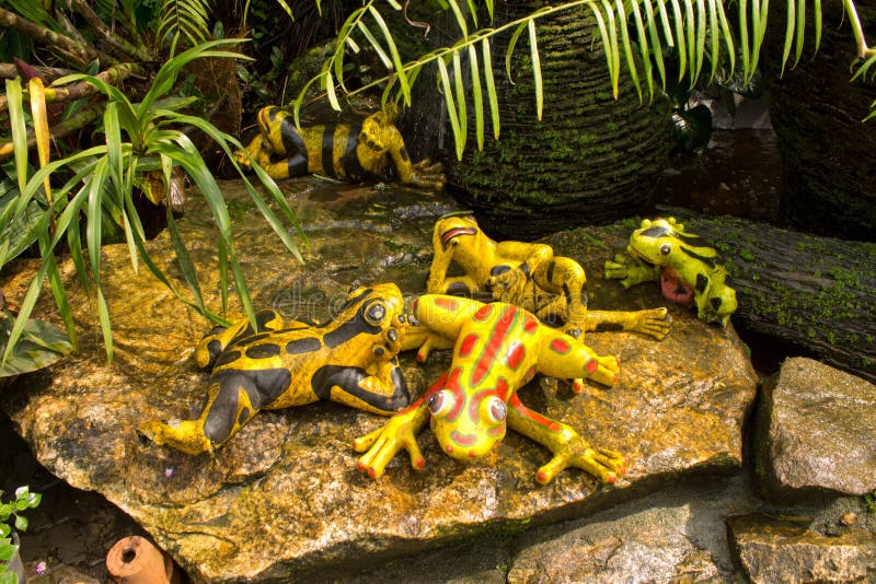 Stone frog stock photo. Image of frog, standing, design - 47421324