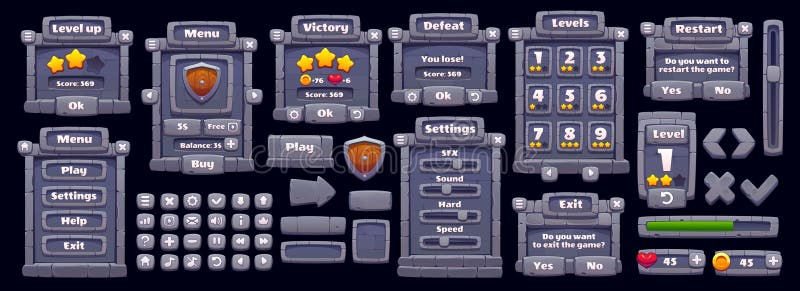 Rock Stone Panel Stock Illustrations – 2,281 Rock Stone Panel Stock ...