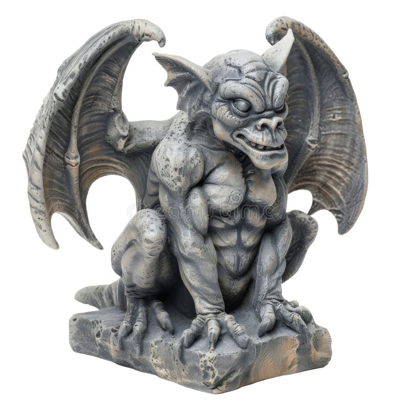 Stone Gargoyle Sculpture with Wings and Claws Stock Photo ...