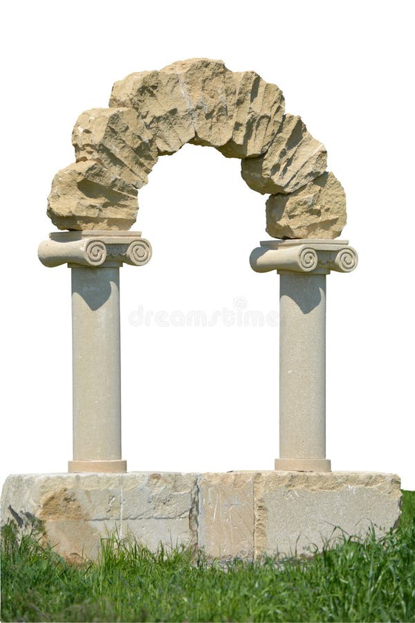 Stone gate stock image. Image of architectural, isolated - 59552325