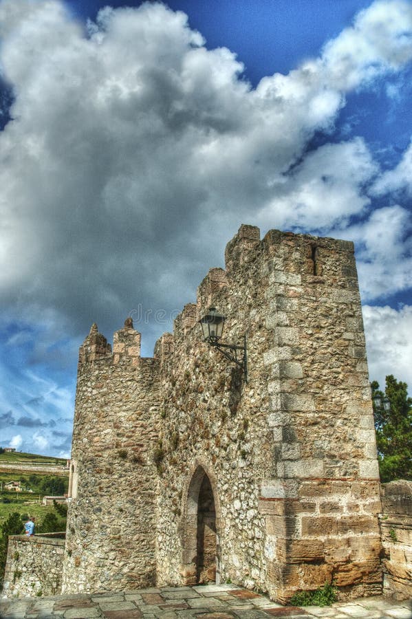 Stone Gate Leading To the Walled City Stock Photo - Image of entrance ...