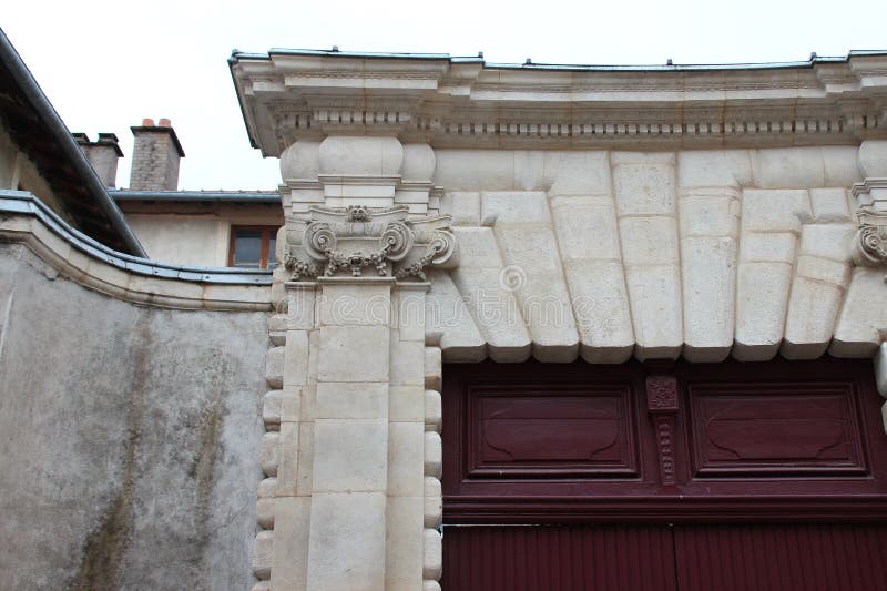 Stone Gate in Toul - France Stock Image - Image of door, capital: 340812157