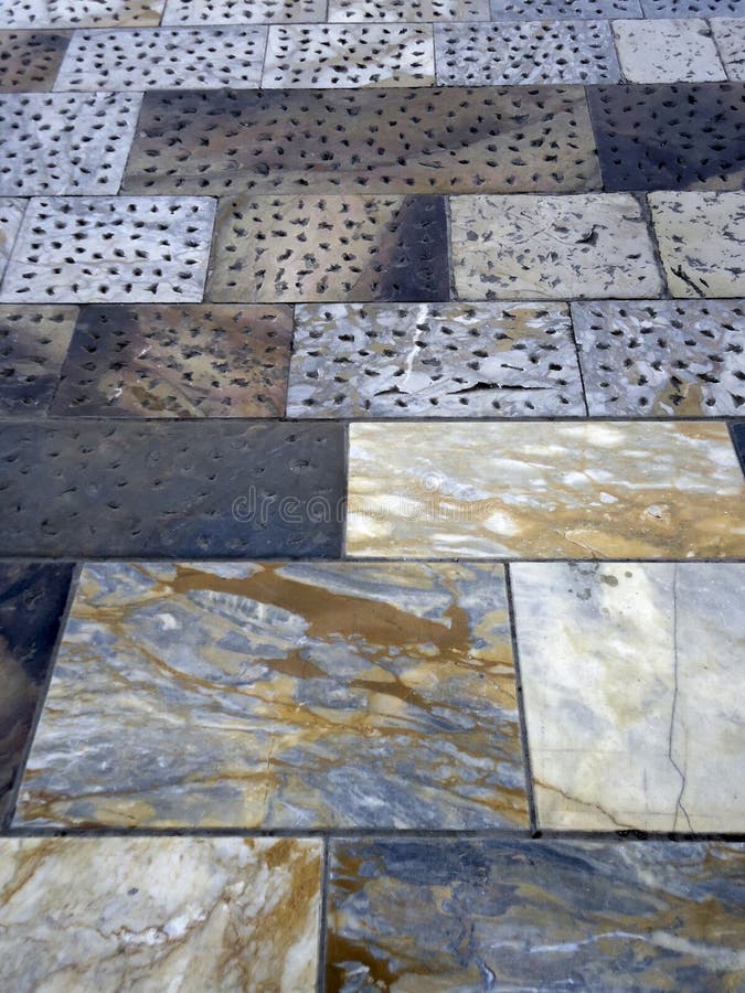 Geometric Pattern of a Floor Covering. Stock Image - Image of textured ...