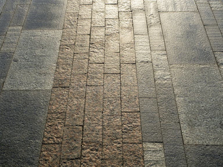 Stone Granite Sidewalk Background. Granite Rectangular Blocks of ...