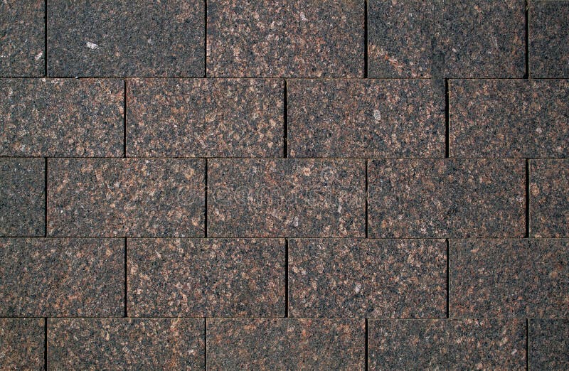 Stone Granite Tiles or Bricks. Red Granite. Tile Texture Stock Photo ...