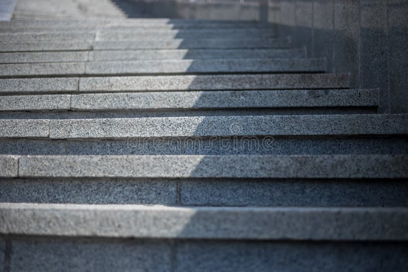 Stone gray steps, going up stock photo. Image of concrete - 110931026