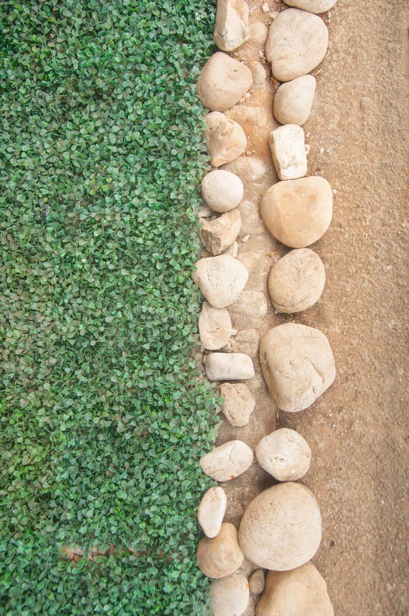 Stone with green grass stock image. Image of wall, walkway - 48920371