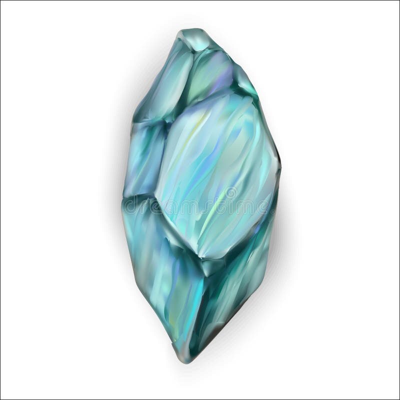 Stone, Green Topaz Crystal Vector Stock Vector - Illustration of design ...