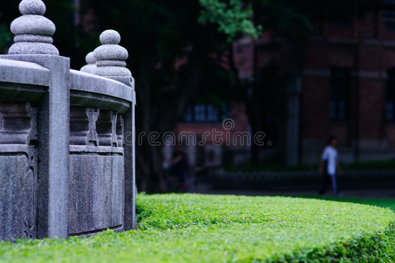 Stone guard bar stock image. Image of garden, green, guard - 7595963