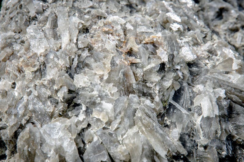 Stone of gypsum crystals stock image. Image of rock, shiny - 53545537