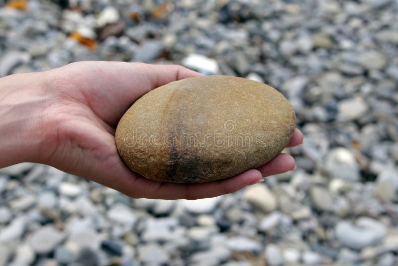The stone in my hand stock image. Image of round, sweden - 7731079
