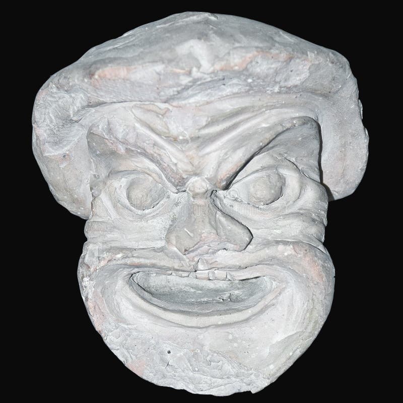 Stone head stock image. Image of stone, statue, excavations - 71326361