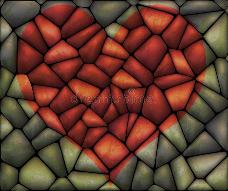 Stone heart stock vector. Illustration of valentines - 28911738