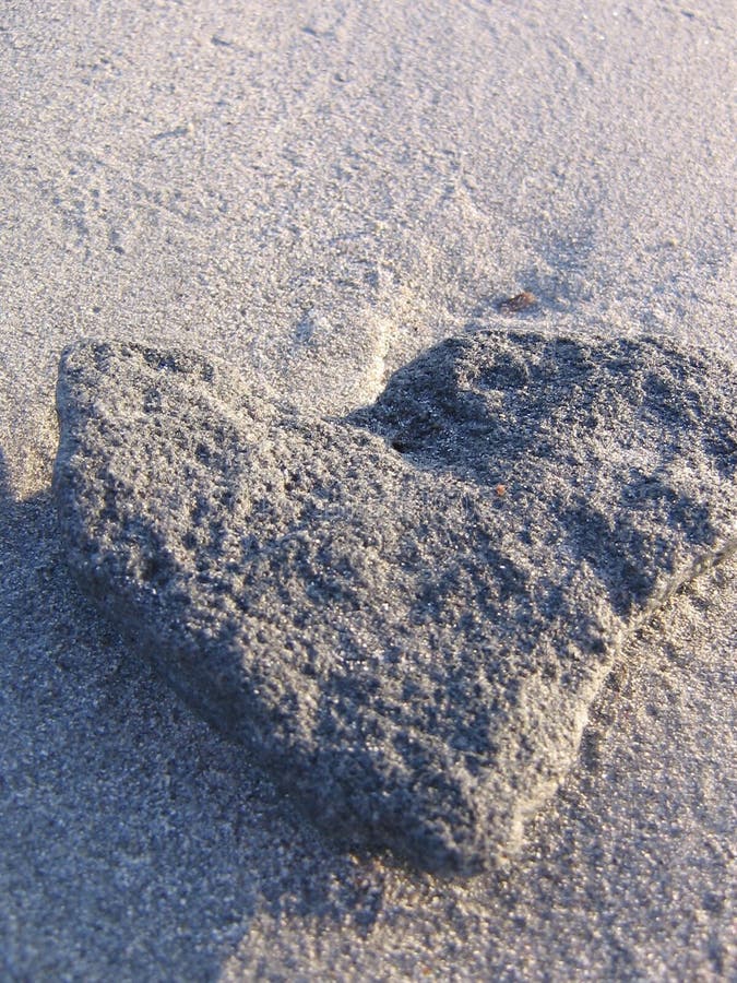 Stone heart stock image. Image of romantic, beach, valentine - 4887271