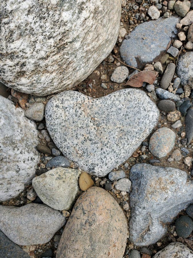 Stone Heart Granite River Rock Formation Stock Image - Image of ...