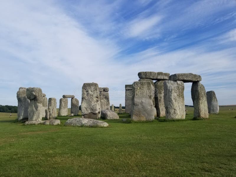 Stone Hedge Megalithic Structure in Wiltshire Stock Photo - Image of ...