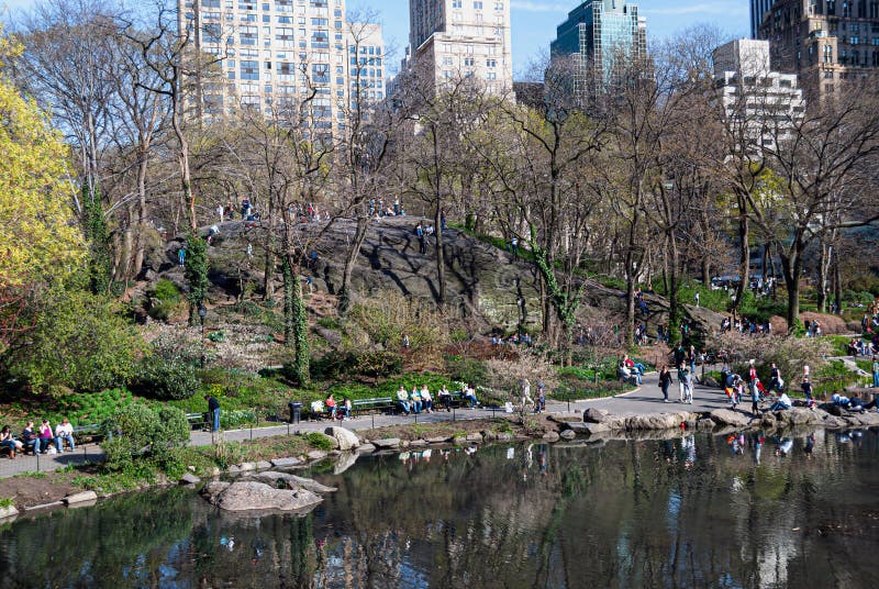 Stone Hill Central Park stock image. Image of stone - 374796337