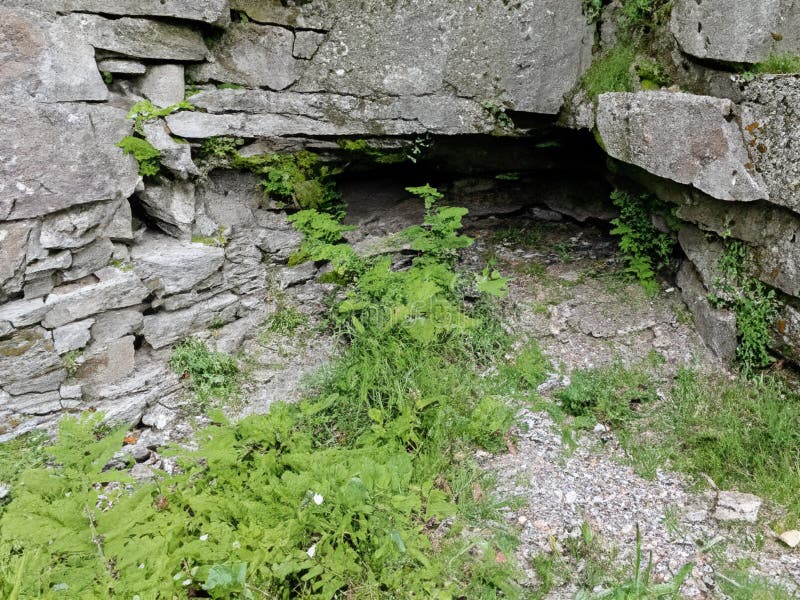 Stone hole of the cave stock photo. Image of historic - 295203666