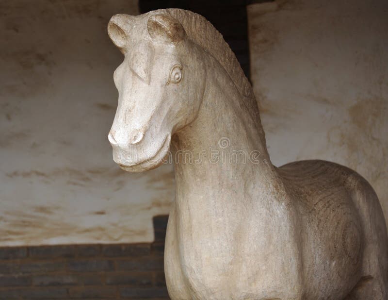 Stone horse stock photo. Image of architecture, azia - 12228976