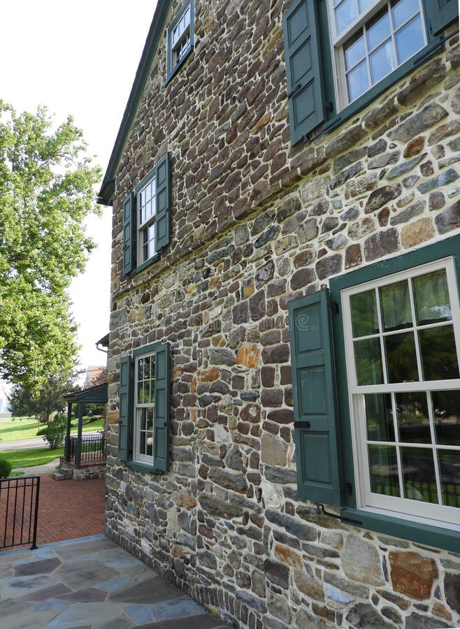 Poole Forge Historic Colonial Era Stone House Construction Stock Image ...