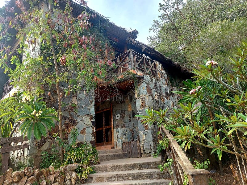 Stone House africa stock image. Image of plant, monastery - 240555735