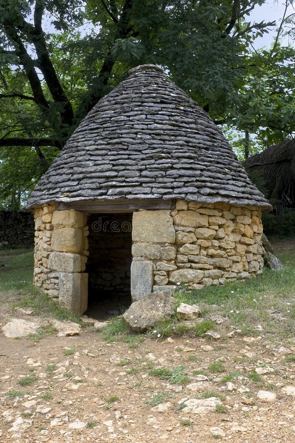 Stone Hut in Breuil, France Stock Photo - Image of door, colorful: 1286036