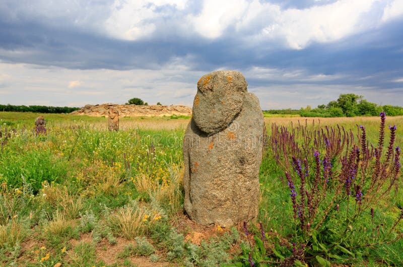 Stone idol stock image. Image of burial, warrior, landmark - 39332701