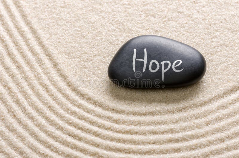 Hope stone stock image. Image of concept, serenity, raked - 28719525