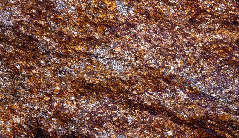 Stone with Iron Ore and Quartz Stock Image - Image of natural, object ...