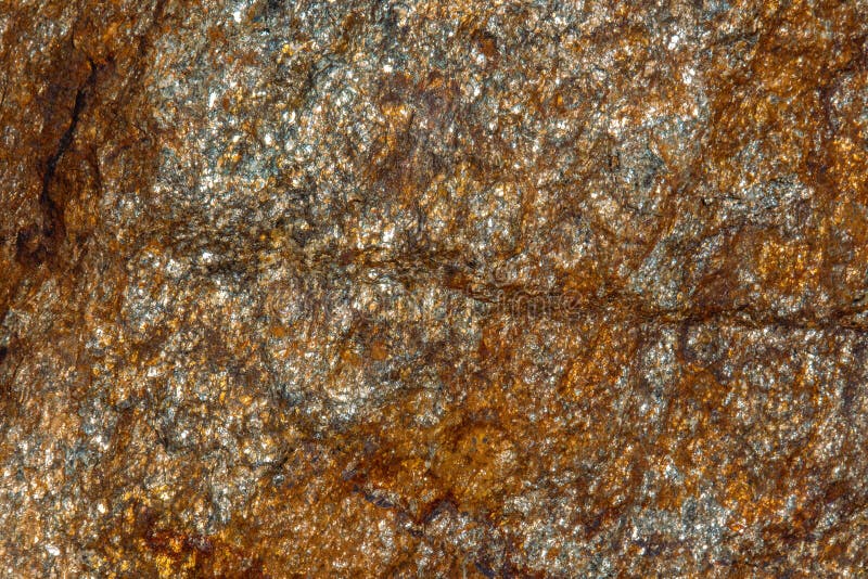 Stone with Iron Ore and Quartz Stock Photo - Image of mining, isolated ...