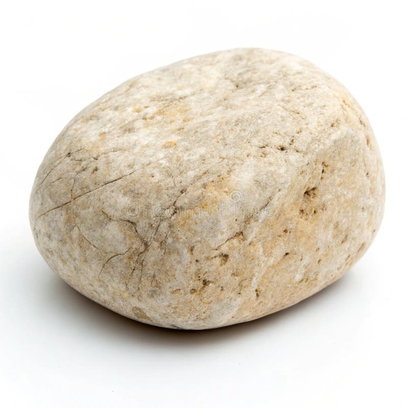 Stone Isolated on White Background Stock Illustration - Illustration of ...