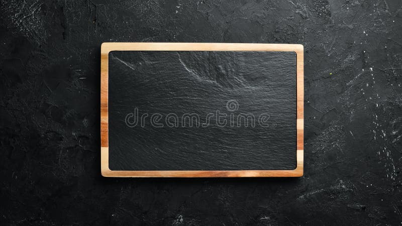 Stone Kitchen Board. Banner Stock Photo - Image of shale, blackboard ...