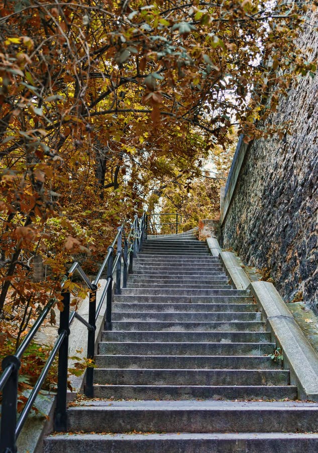 Stone ladder in park stock image. Image of aspiration - 49943255