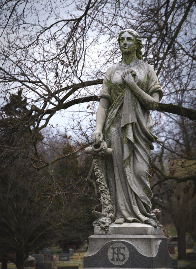 Stone Lady stock photo. Image of deceased, stones, graves - 54824238