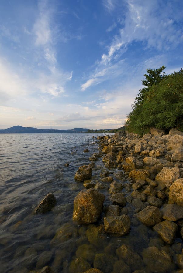 Stone And Lake Picture. Image: 6288617