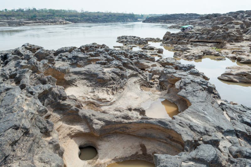 Stone Landscape, Cloud and Blue Sky Stock Photo - Image of background ...