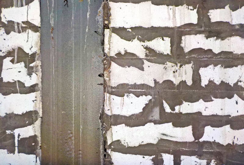 Stone Laying, Bricks, Shell Rock and Cement Coating Used in the ...