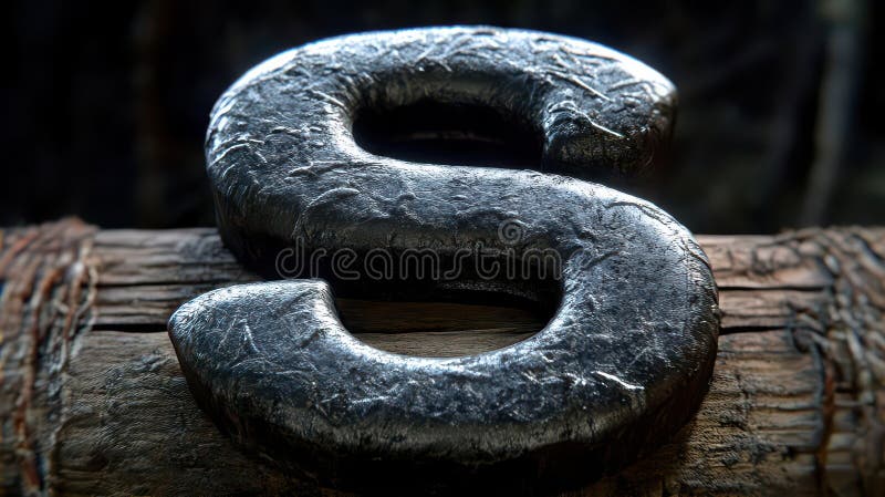 Stone Letter S, Rough Texture Stock Illustration - Illustration of ...