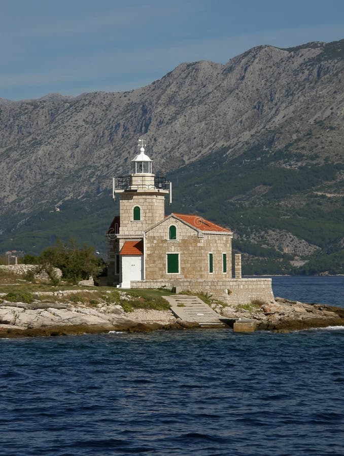 Stone lighthouse 1 stock photo. Image of architectural - 29273470