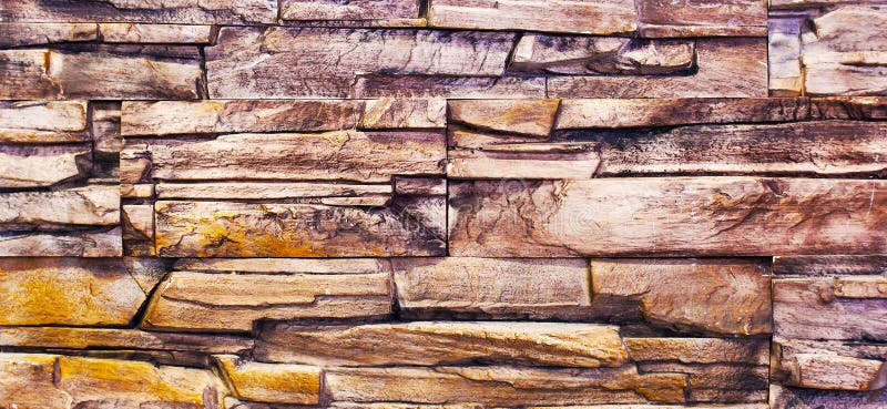 Stone in Line for Exterior Works of Red Color, Texture Stock Photo ...