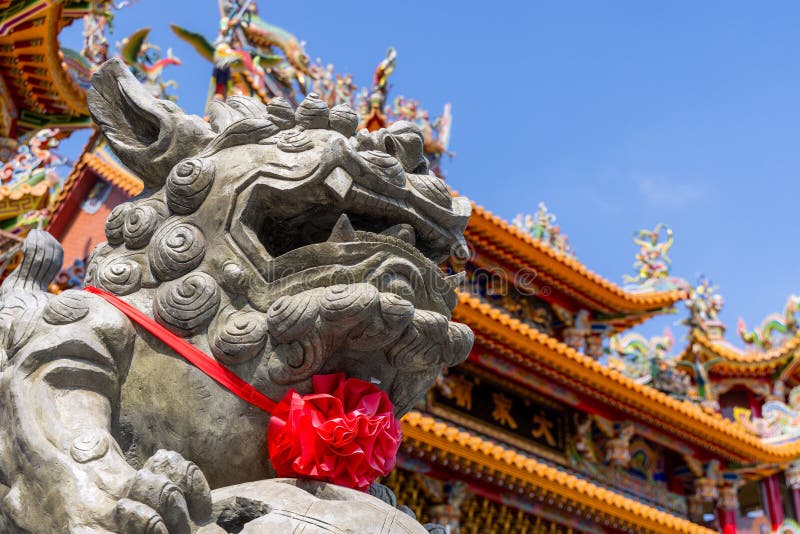 Chinese Gatekeeper Lion at Forbidden City Stock Image - Image of asian ...