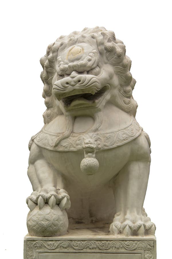 Stone lion statue stock photo. Image of guardian, sculpture - 76848464
