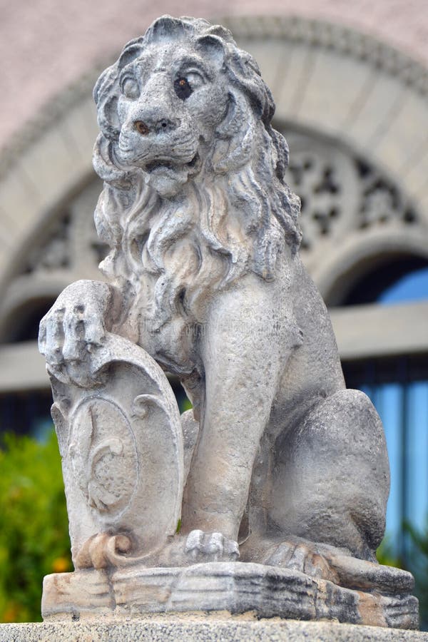 The stone lion stock photo. Image of hotel, courage, located - 44229222