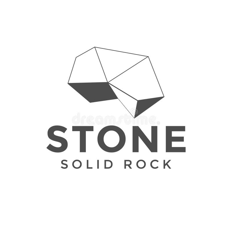 Stone Logo Design Inspiration Stock Vector - Illustration of white ...