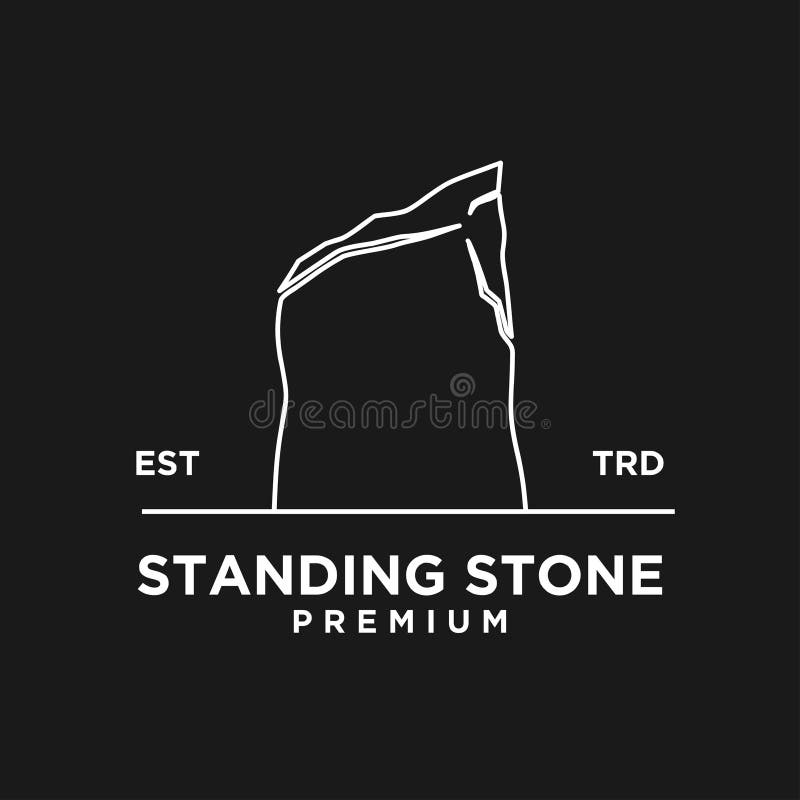 Stone Logo Icon Design Illustration Stock Vector - Illustration of ...