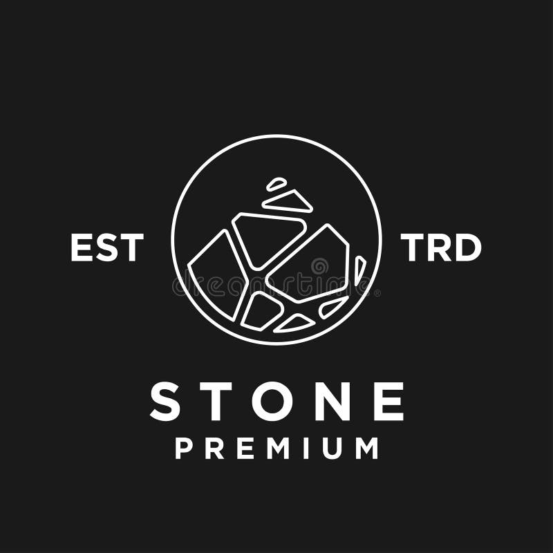Stone Logo Icon Design Vector Illustration with Abstract S Letter Stock ...